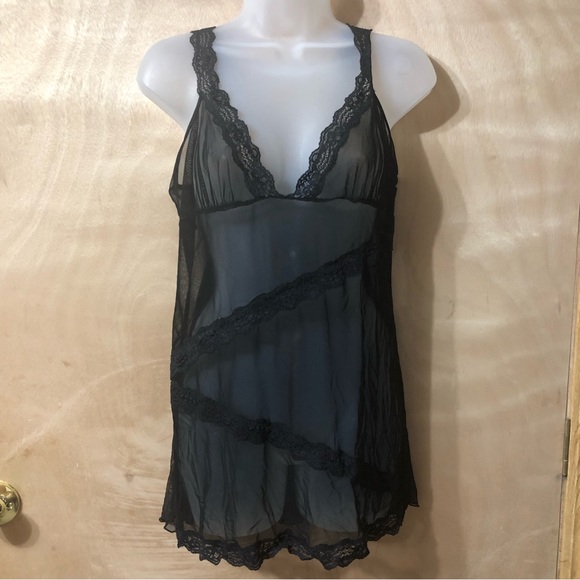 Frederick's of Hollywood | Intimates & Sleepwear | Black Nylon ...